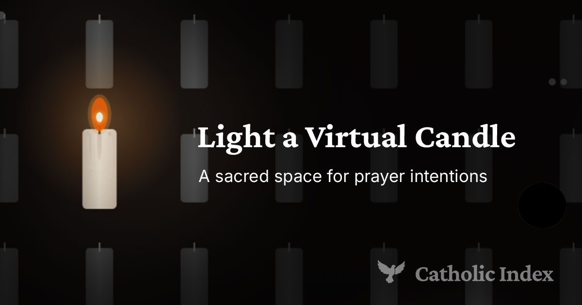Light a Virtual Prayer Candle | Catholic Index